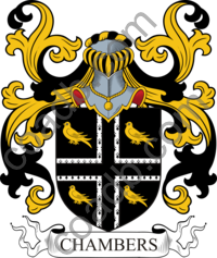 Chambers Family Crest, Coat of Arms and Name History