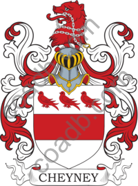 Cheney Family Crest, Coat of Arms and Name History