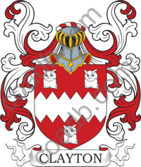Clayton Family Crest, Coat of Arms and Name History
