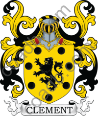 Clement Family Crest, Coat of Arms and Name History