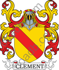 Clement Family Crest, Coat of Arms and Name History