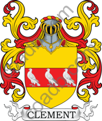 Clement Family Crest, Coat of Arms and Name History