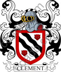 Clement Family Crest, Coat of Arms and Name History