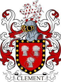 Clement Family Crest, Coat of Arms and Name History