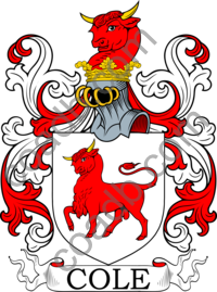 Cole Family Crest, Coat of Arms and Name History