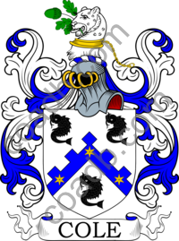 Cole Family Crest, Coat of Arms and Name History