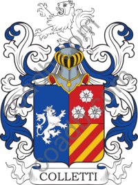 Coletti Family Crest, Coat of Arms and Name History