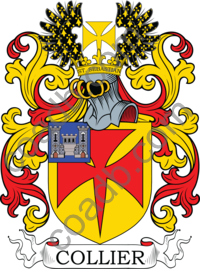 Collier Family Crest, Coat of Arms and Name History