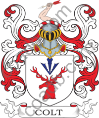 Colt Family Crest, Coat of Arms and Name History