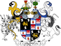 Compton Family Crest, Coat of Arms and Name History