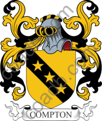 Compton Family Crest, Coat of Arms and Name History