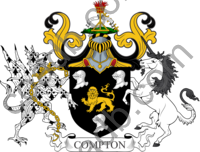 Compton Family Crest, Coat of Arms and Name History