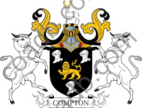 Compton Family Crest, Coat of Arms and Name History
