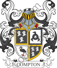 Compton Family Crest, Coat of Arms and Name History
