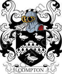 Compton Family Crest, Coat of Arms and Name History