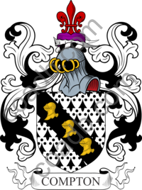 Compton Family Crest, Coat of Arms and Name History