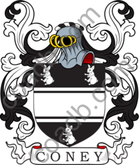 Coney Family Crest, Coat of Arms and Name History