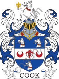 Cook Family Crest, Coat of Arms and Name History