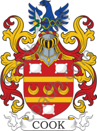 Cook Family Crest, Coat of Arms and Name History