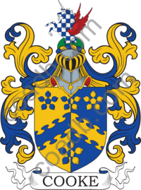 Cook Family Crest, Coat of Arms and Name History
