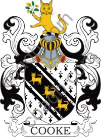 Cook Family Crest, Coat of Arms and Name History