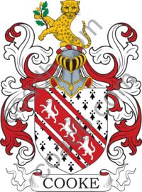 Cook Family Crest, Coat of Arms and Name History