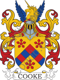 Cook Family Crest, Coat of Arms and Name History