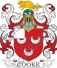 Cook Family Crest, Coat of Arms and Name History