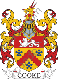 Cook Family Crest, Coat of Arms and Name History