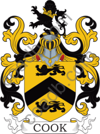 Cook Family Crest, Coat of Arms and Name History