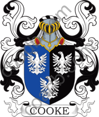 Cook Family Crest, Coat of Arms and Name History