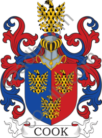 Cook Family Crest, Coat of Arms and Name History