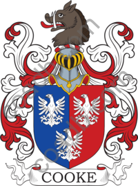 Cook Family Crest, Coat of Arms and Name History