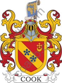 Cook Family Crest, Coat of Arms and Name History