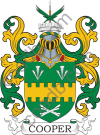Cooper Family Crest, Coat of Arms and Name History