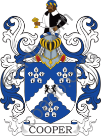 Cooper Family Crest, Coat of Arms and Name History