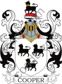 Cooper Family Crest, Coat of Arms and Name History