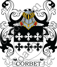 Corbet Family Crest, Coat of Arms and Name History