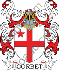 Corbet Family Crest, Coat of Arms and Name History