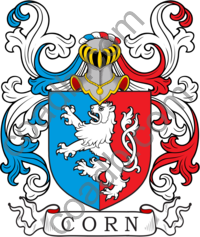 Corn Family Crest, Coat of Arms and Name History