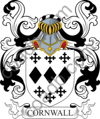 Cornwall Family Crest, Coat of Arms and Name History