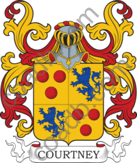 Courtney Family Crest, Coat of Arms and Name History