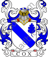 Cox Family Crest, Coat of Arms and Name History
