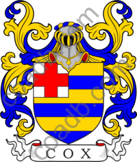 Cox Family Crest, Coat of Arms and Name History