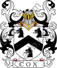 Cox Family Crest, Coat of Arms and Name History