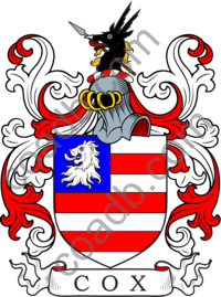 Cox Family Crest, Coat of Arms and Name History