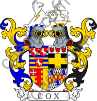 Cox Family Crest, Coat of Arms and Name History