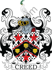 Creed Family Crest, Coat of Arms and Name History