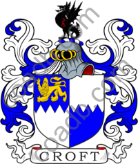 Croft Family Crest, Coat of Arms and Name History