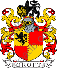 Croft Family Crest, Coat of Arms and Name History
